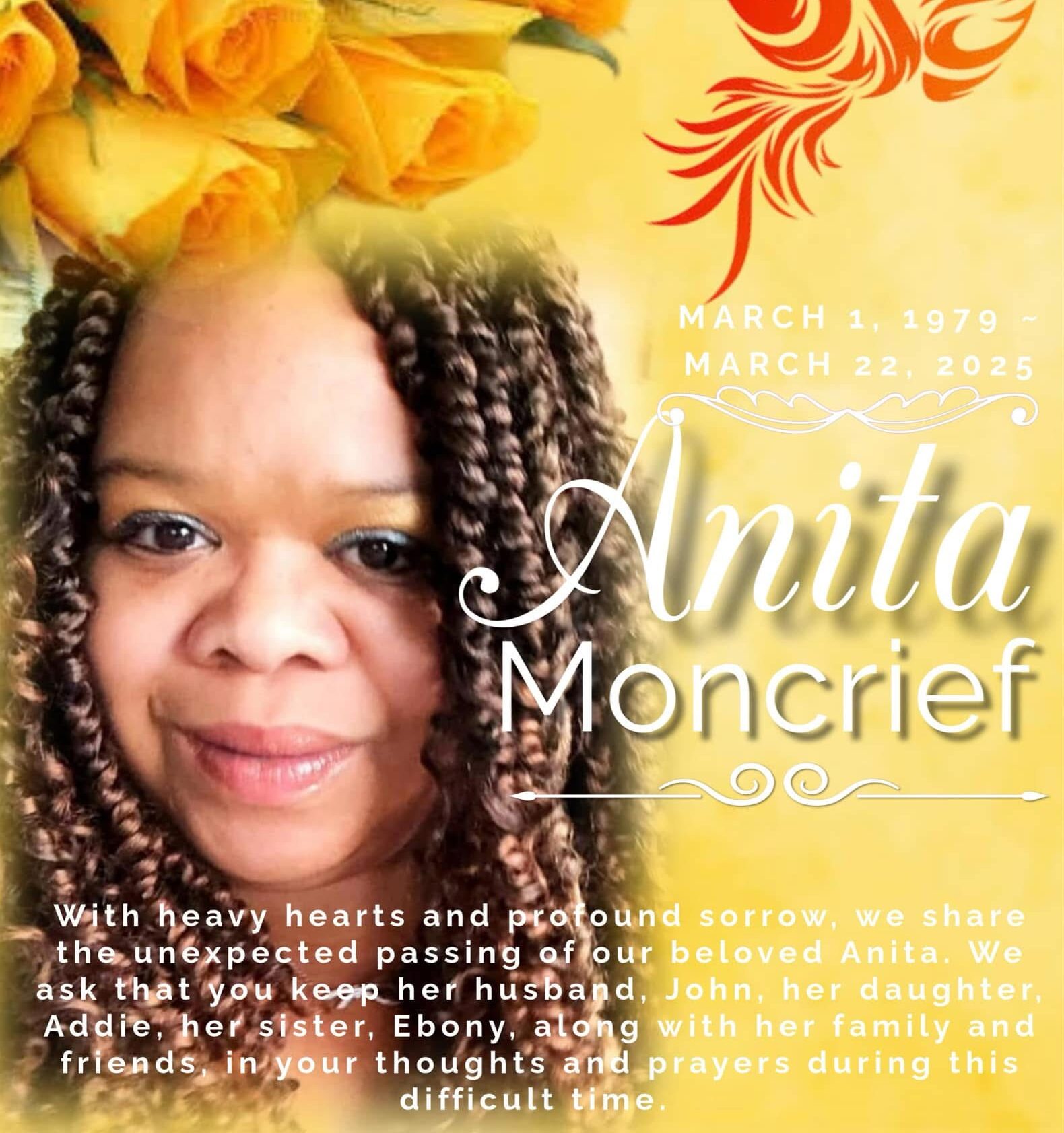 Anita MonCrief, 1979 – 2025 – MatthewVadum.Com